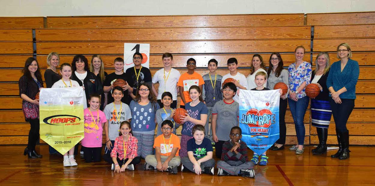 Hicksville Middle School Swishes Hoops For Heart | Team Up 4 Community