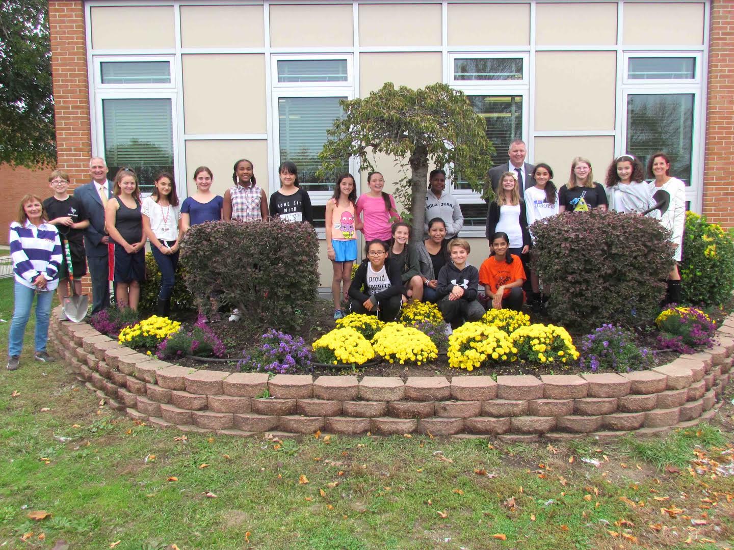 Islip Middle School Entrance Transformed By New Gardens | Team Up 4 ...