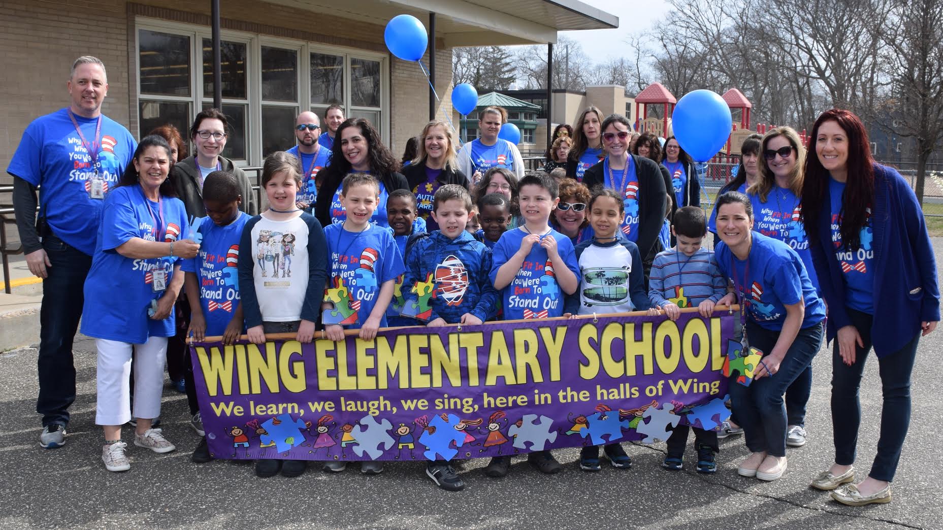 Walking for autism awareness at Islip’s Wing Elementary | Team Up 4 ...