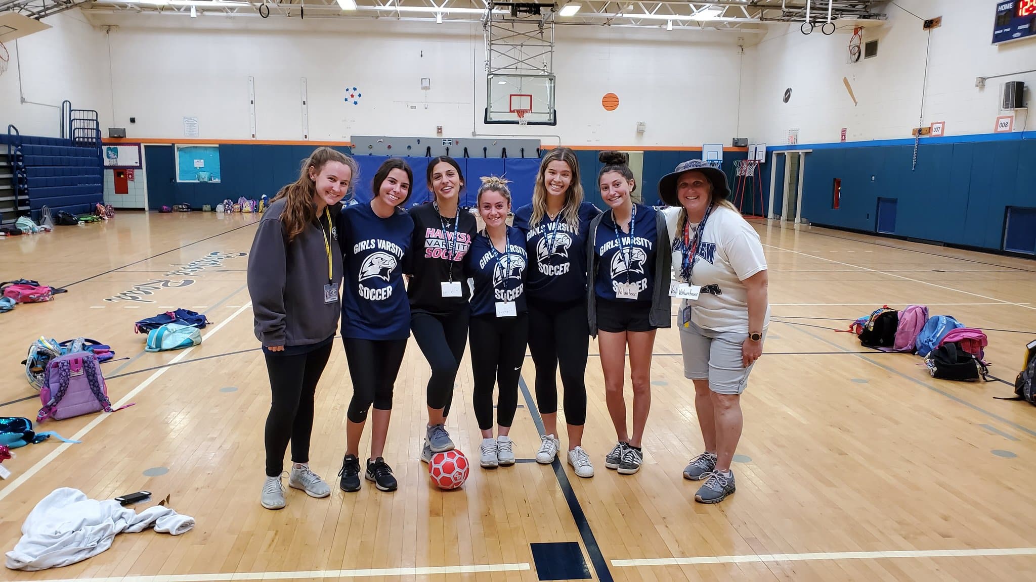 POB Girls Soccer Volunteers at Field Day | Team Up 4 Community