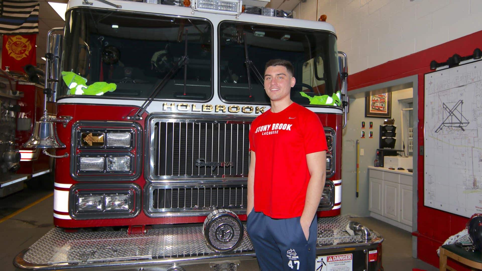 Seawolf Michael Bollinger Makes Saves as Lax Goalie and Fireman | Team ...