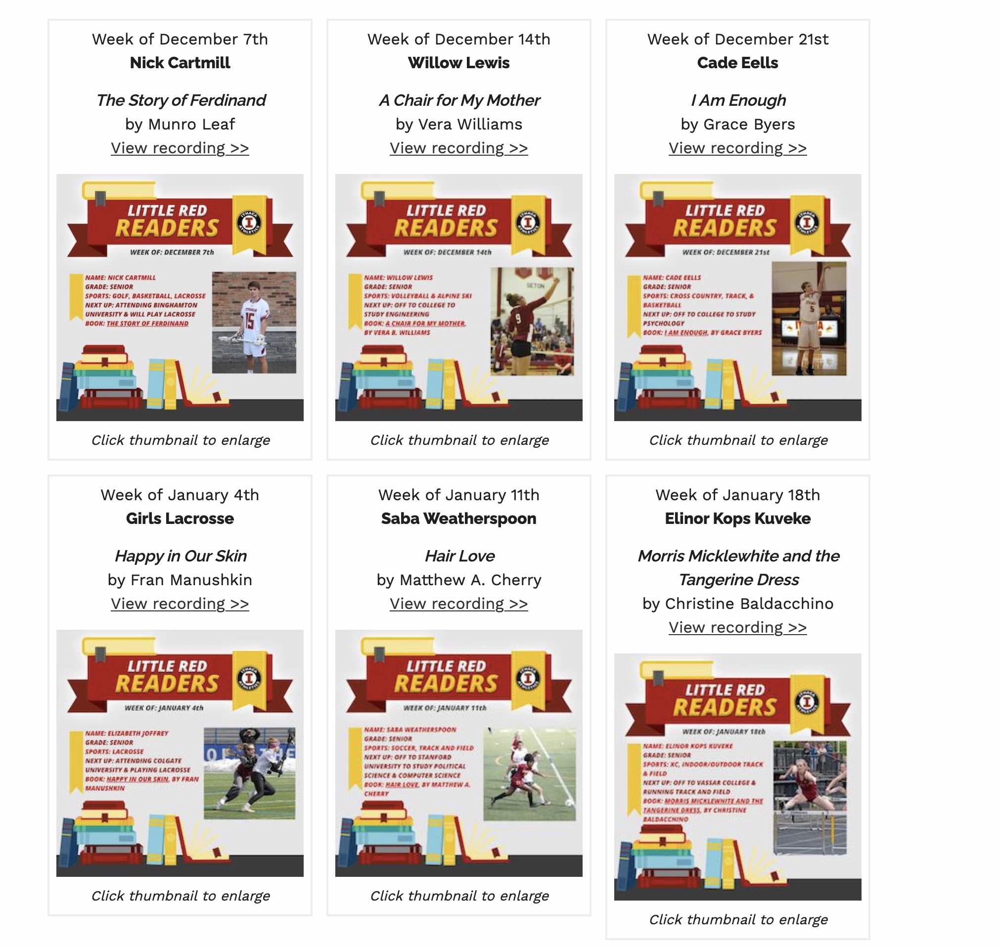 Varsity Athletes Connect with Younger Students through "Little Red ...