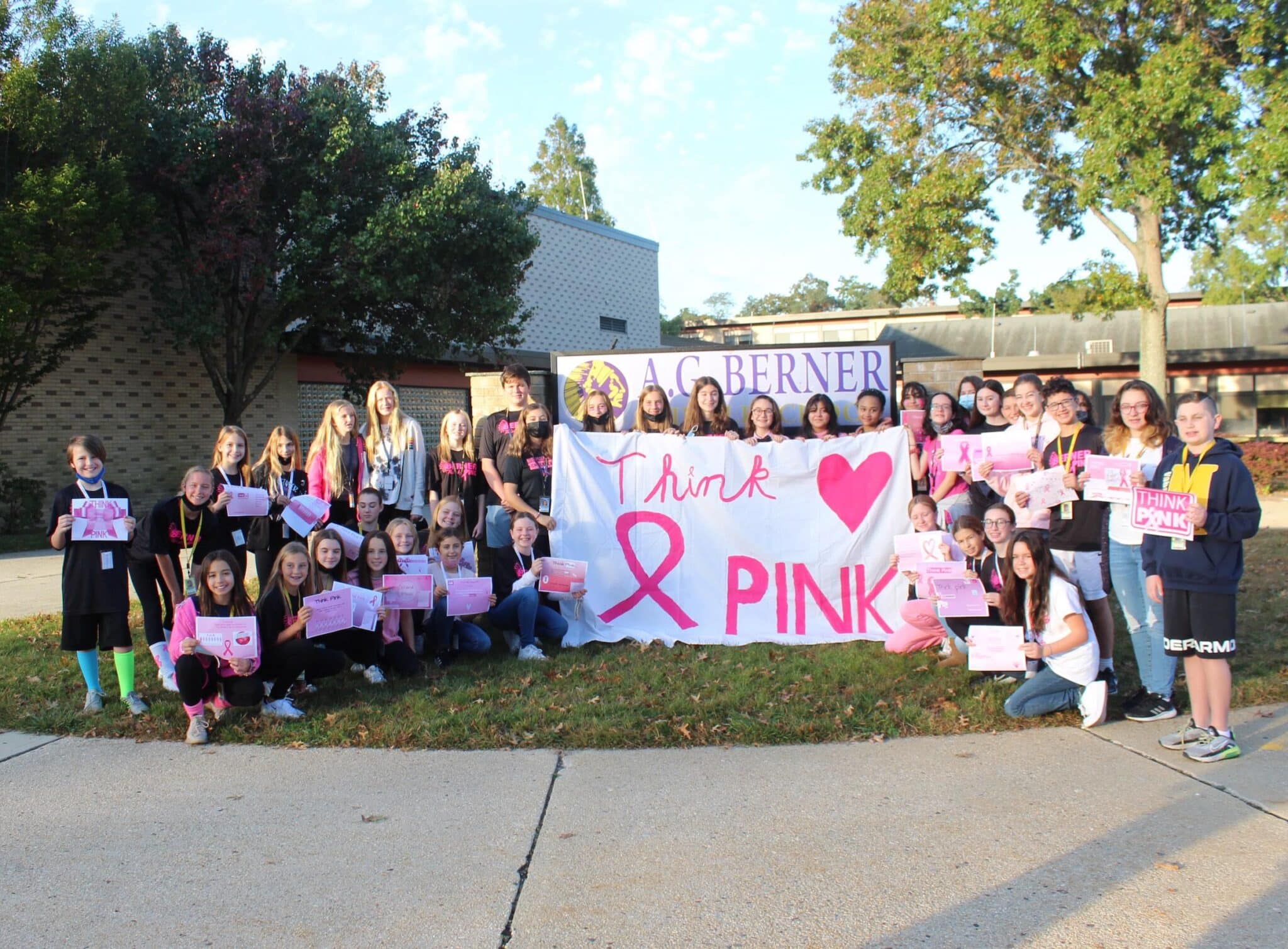Berner students strive to stomp out breast cancer | Team Up 4 Community