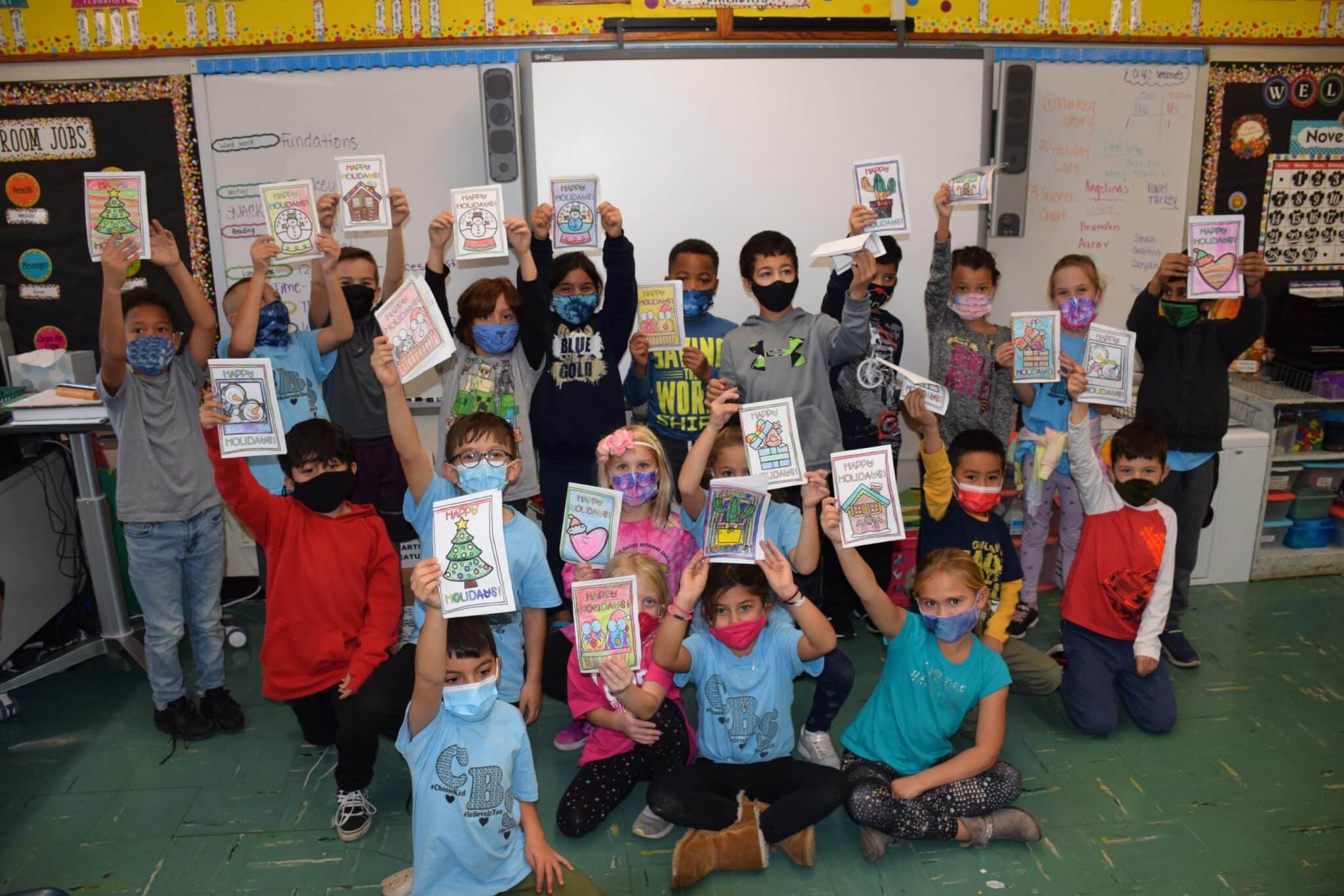 Making ‘Cards for Cops’ at Central Boulevard Elementary School | Team Up 4 Community