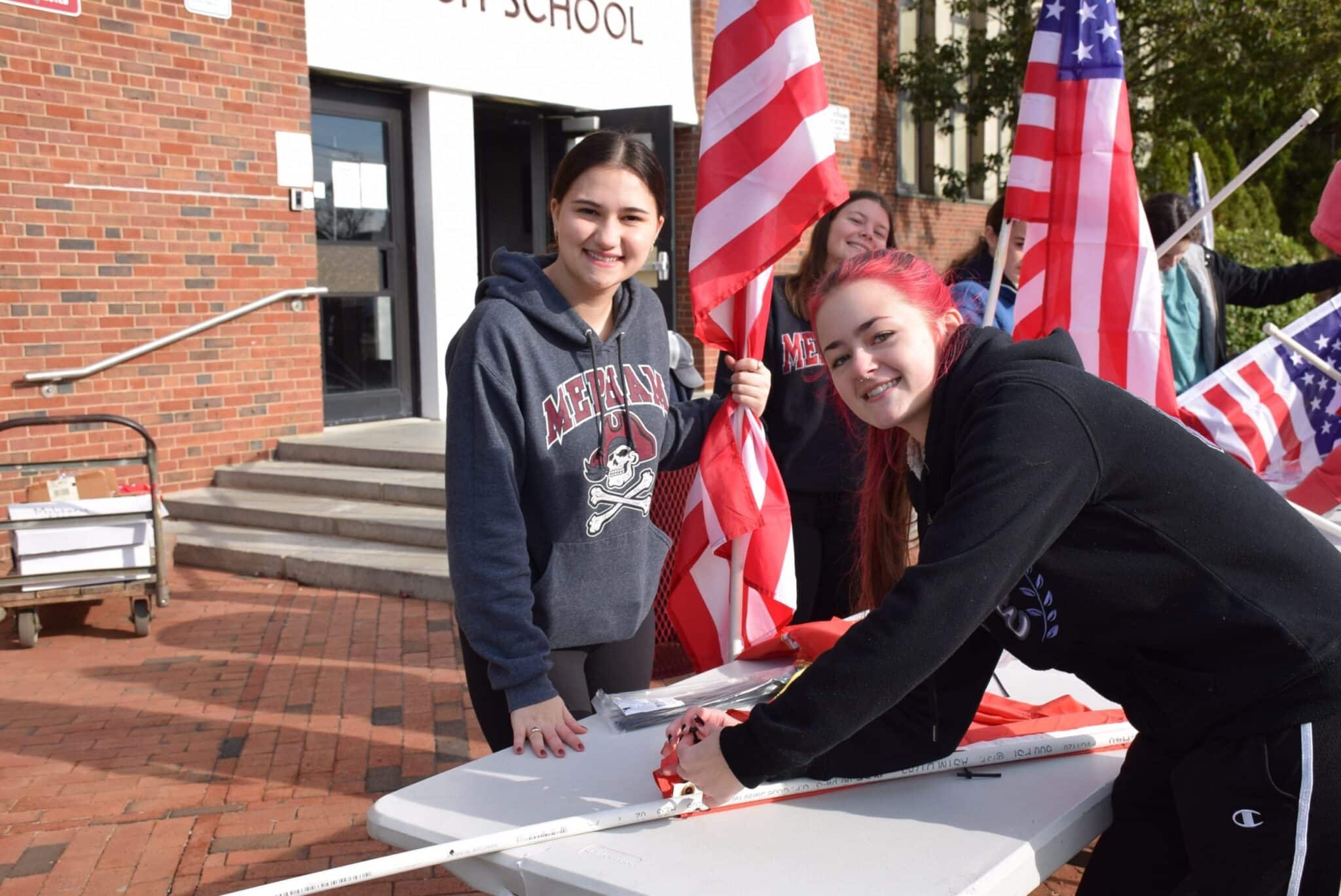 Mepham installs Flag Field of Honor | Team Up 4 Community