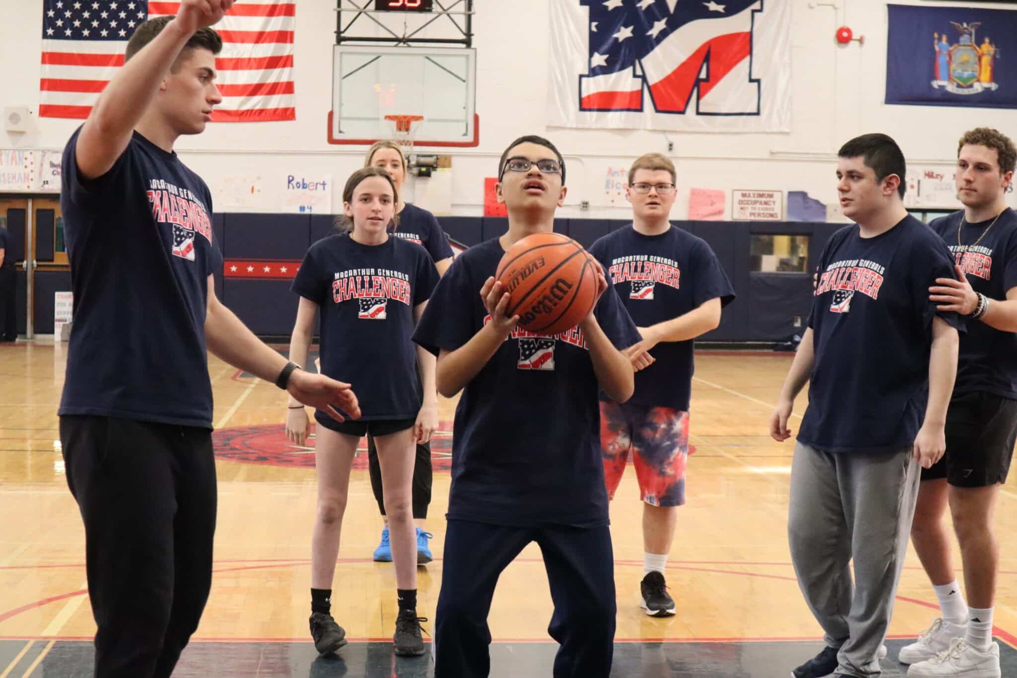 Levittown Challenger basketball teams face off at MacArthur High School ...