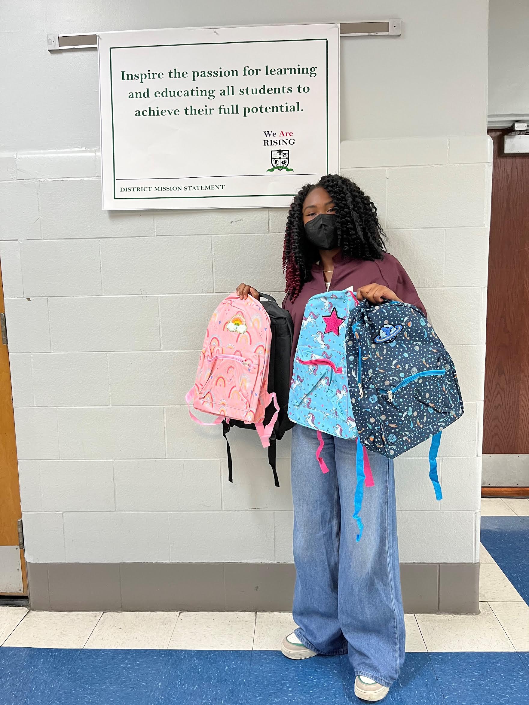 Student to students backpack donation | Team Up 4 Community