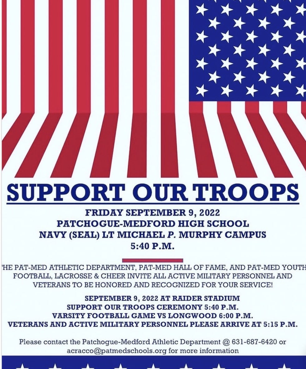 Pat-Med Football season opener and pre-game ceremony honoring all ...