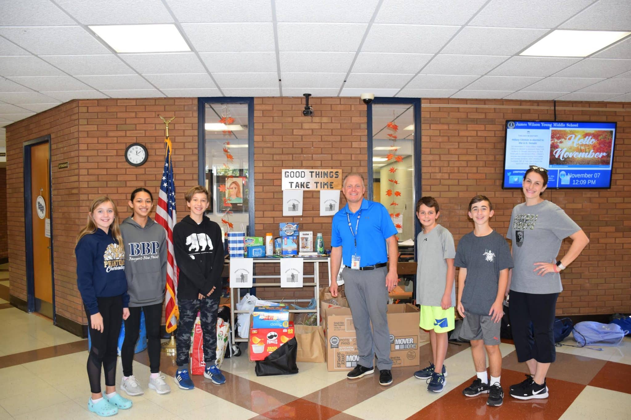 John Wilson Young Middle School students Adopt a Soldier | Team Up 4 ...