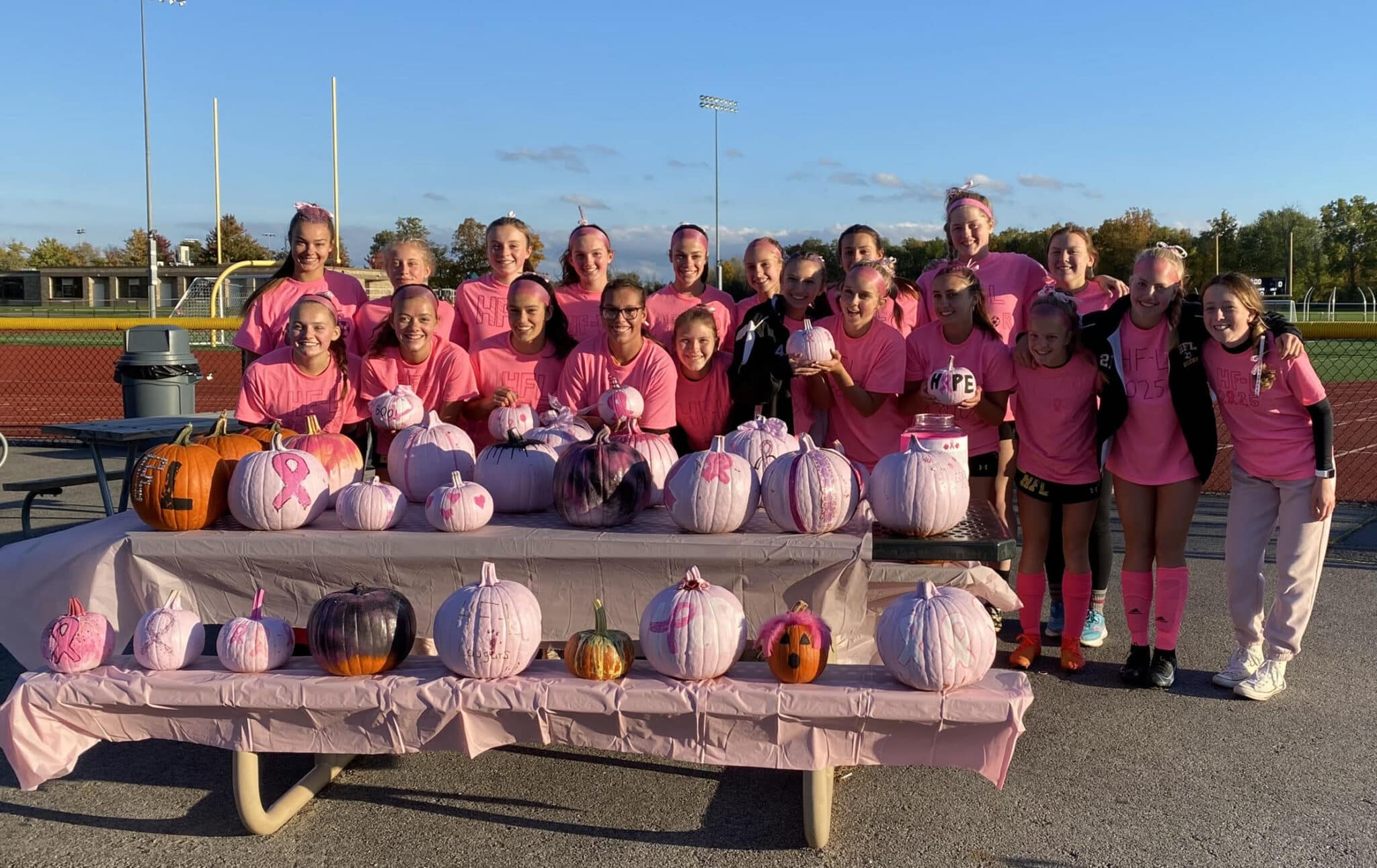 HFL Girls Soccer Breast Cancer Awareness Month | Team Up 4 Community