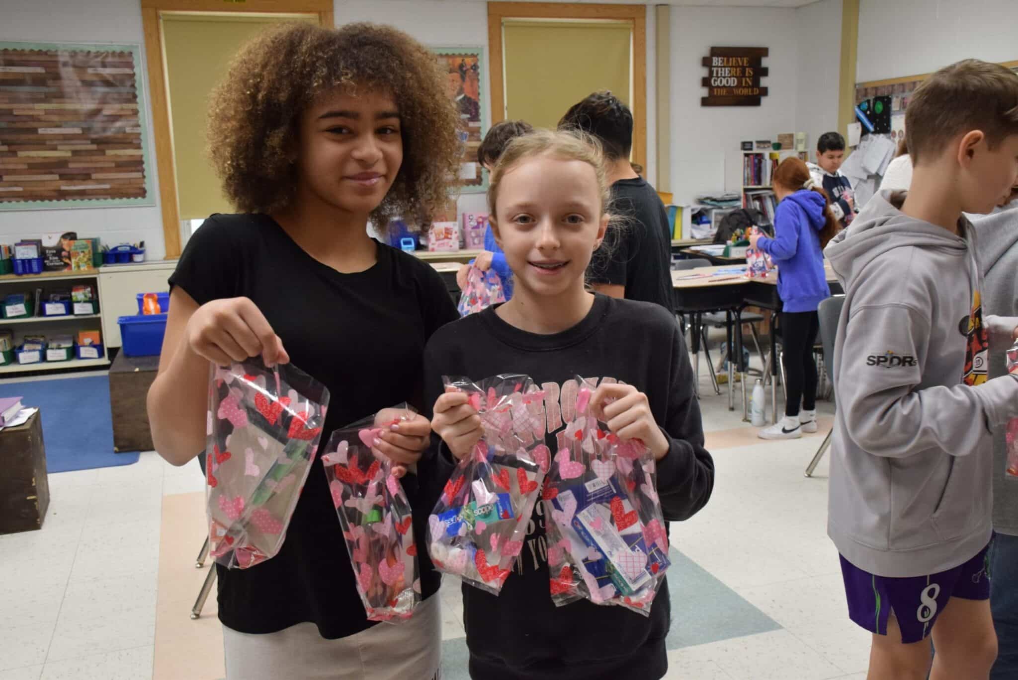 Sixth graders spread love with valentines care packages | Team Up 4 ...