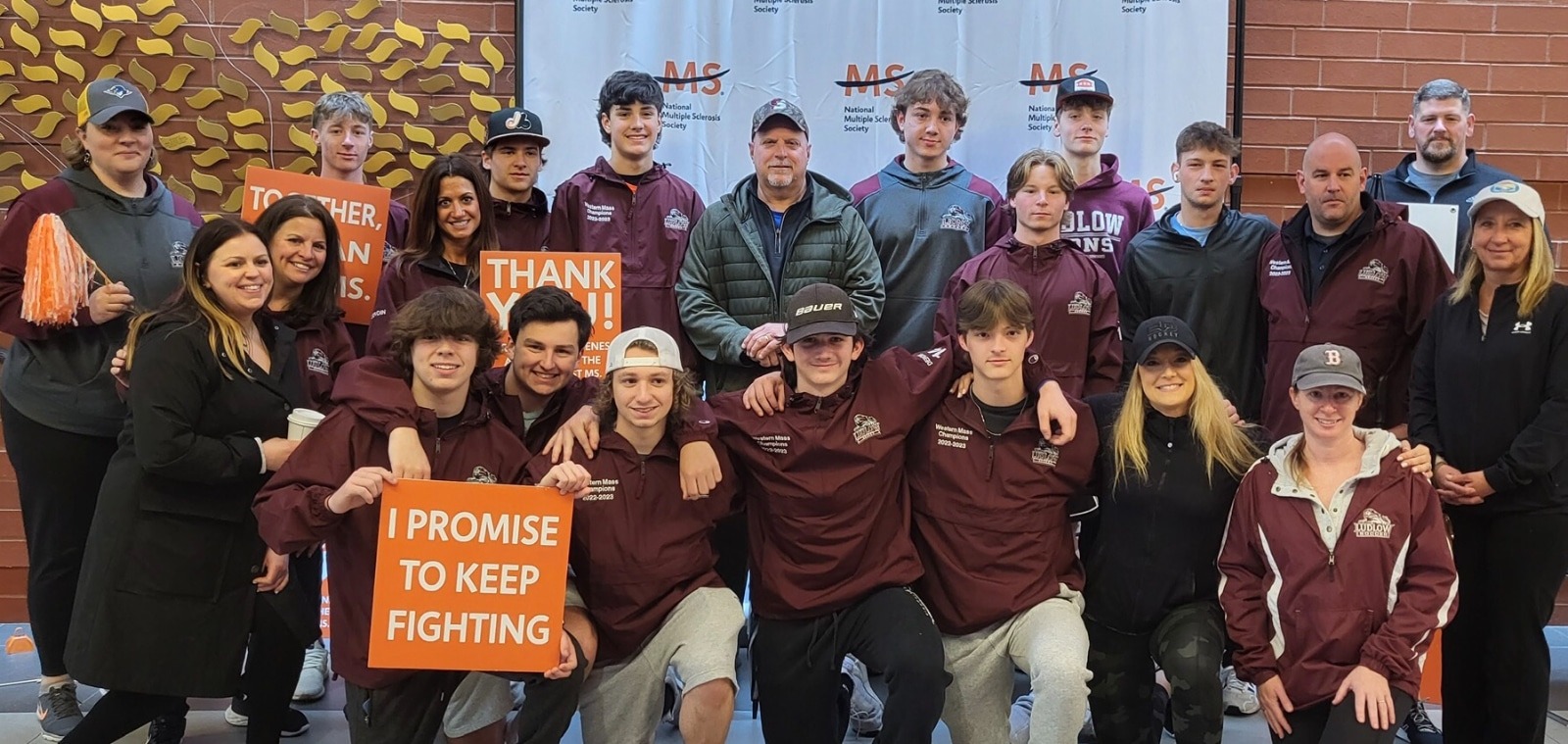 Ludlow HS Hockey Team Raises Funds for MS Awareness | Team Up 4 Community