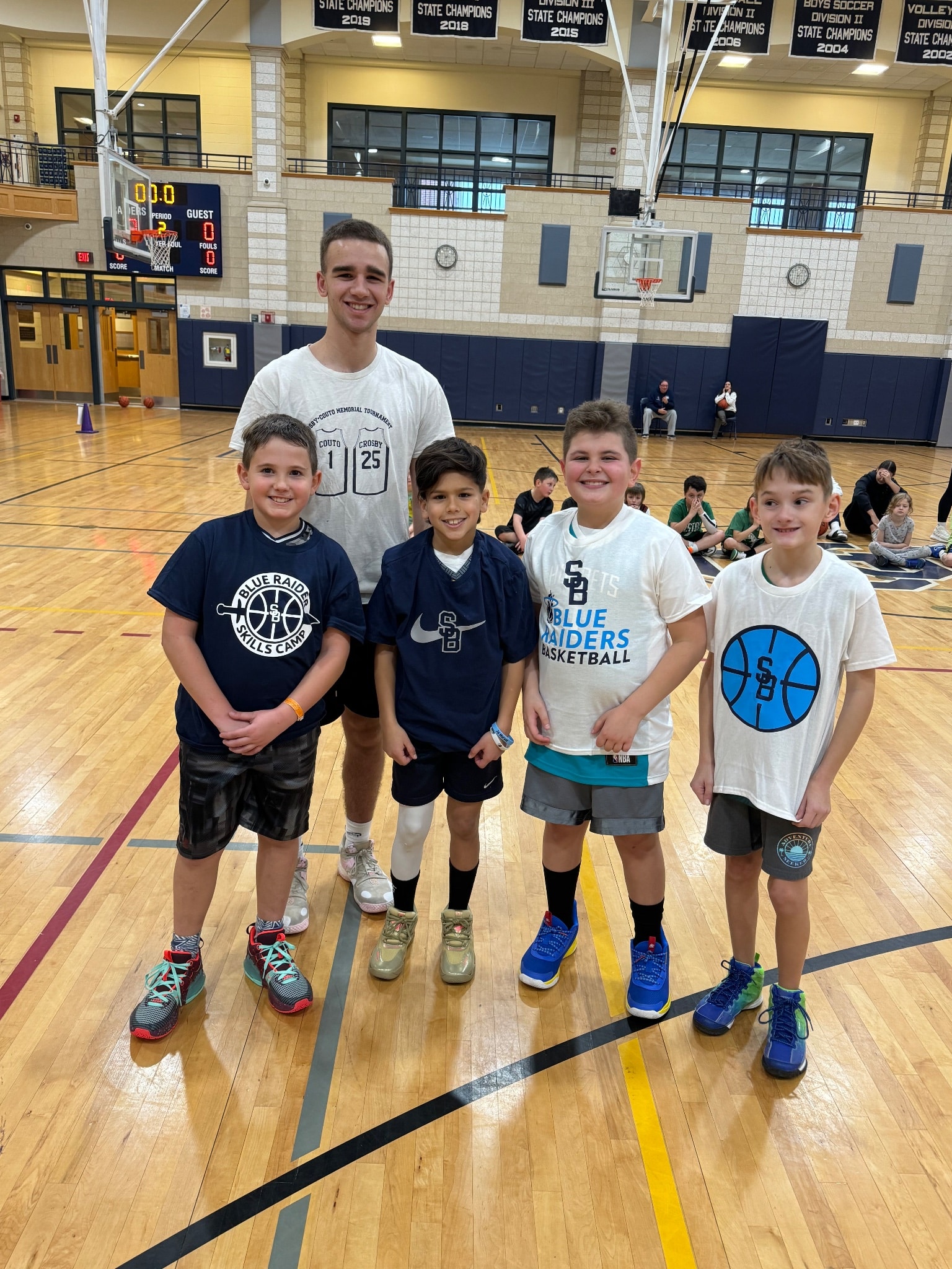 Sr. Capt. Mason Medeiros runs the first SB basketball skills clinic for ...