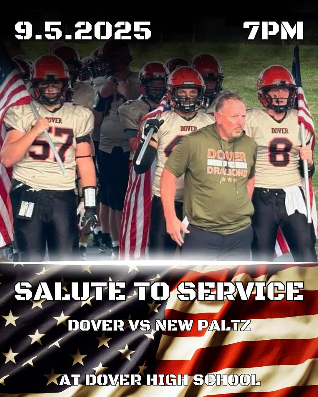 Salute to Service Night: Dover Football Honors Community and Tradition ...