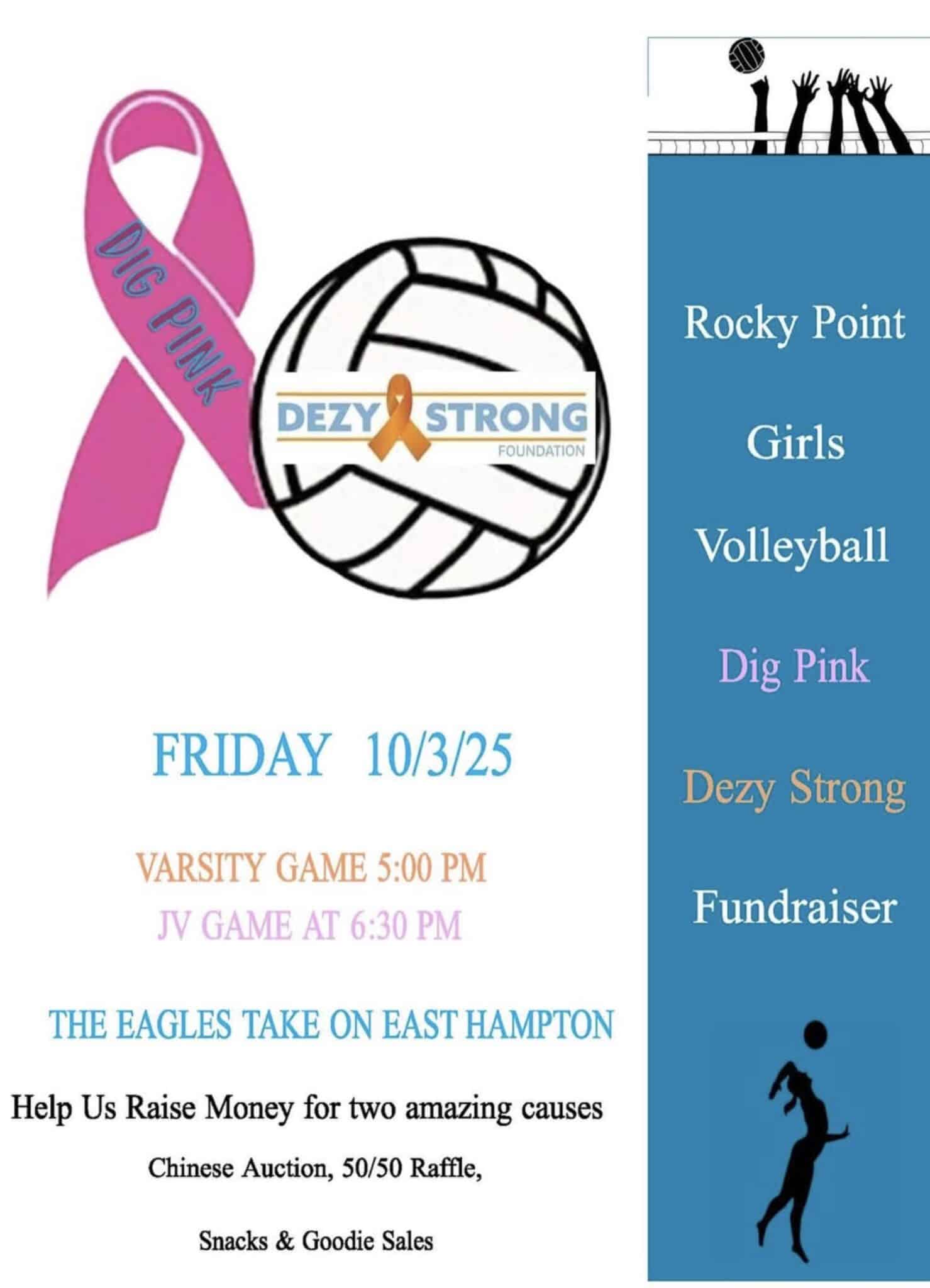 Rocky Point Girls Volleyball Hosts “Dig Pink” & “Dezy Strong ...